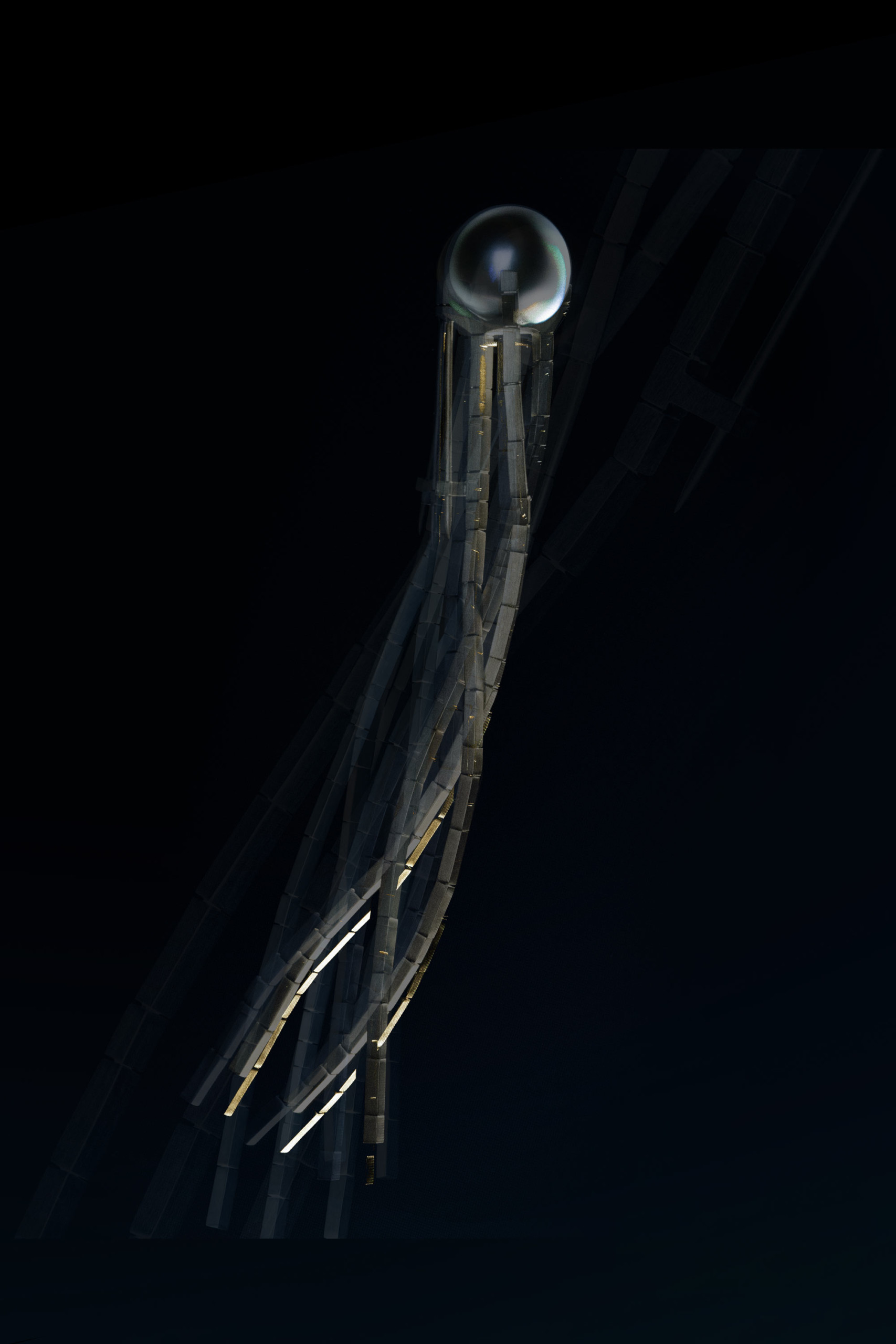 DINAKAMAL - Jellyfish Pearl Pin - DINAKAMAL